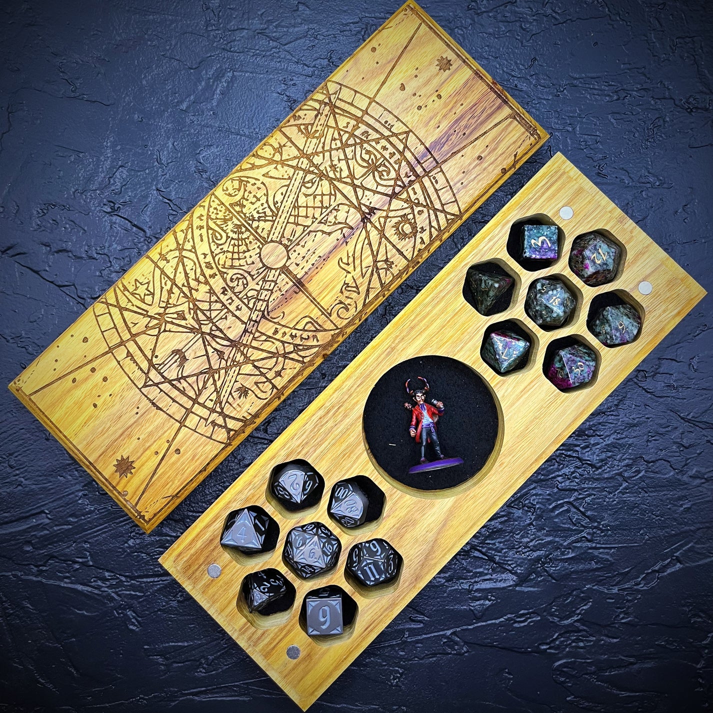 Astrolabe Engraved Dual Hex Hero Vault – Talon & Claw